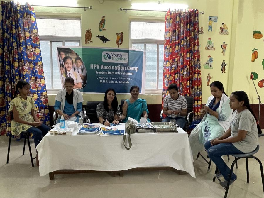 Youth Together organizes free HPV Vaccination camp for school kids in ...