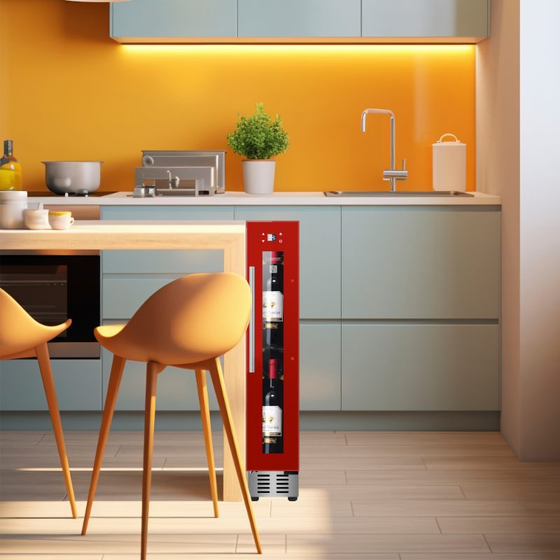 Compact Wine Refrigerator Blends Style, Functionality, and Smart Design ...