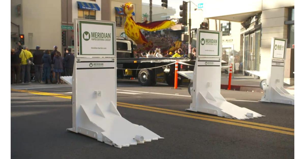 MERIDIAN BARRIERS CONTRIBUTE TO THE SAFETY OF THE ROSE PARADE