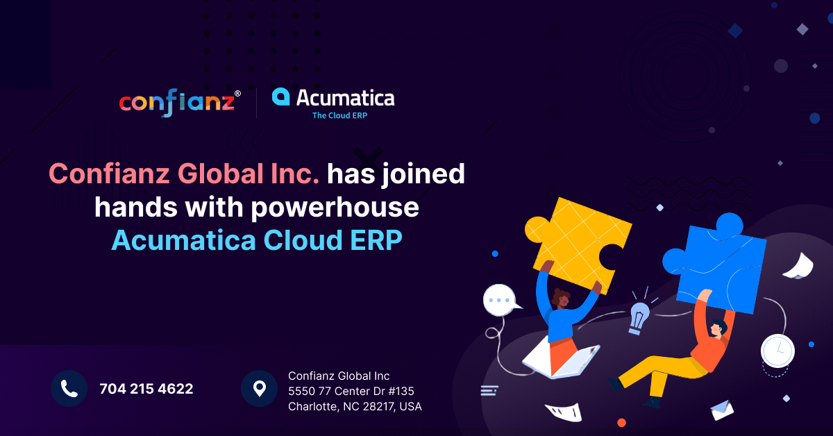Confianz Global Inc. has joined hands with powerhouse Acumatica Cloud ERP