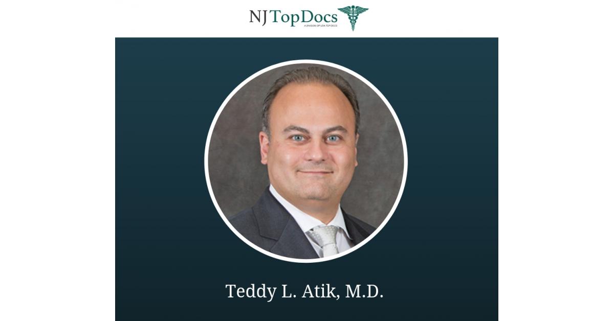 Board-Certified Orthopedic Surgeon, Dr. Teddy L. Atik Awarded As NJ Top Doc