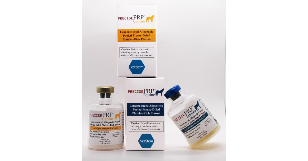 VetStem, Inc. Launches PrecisePRP™, a Revolutionary Off-the-Shelf ...