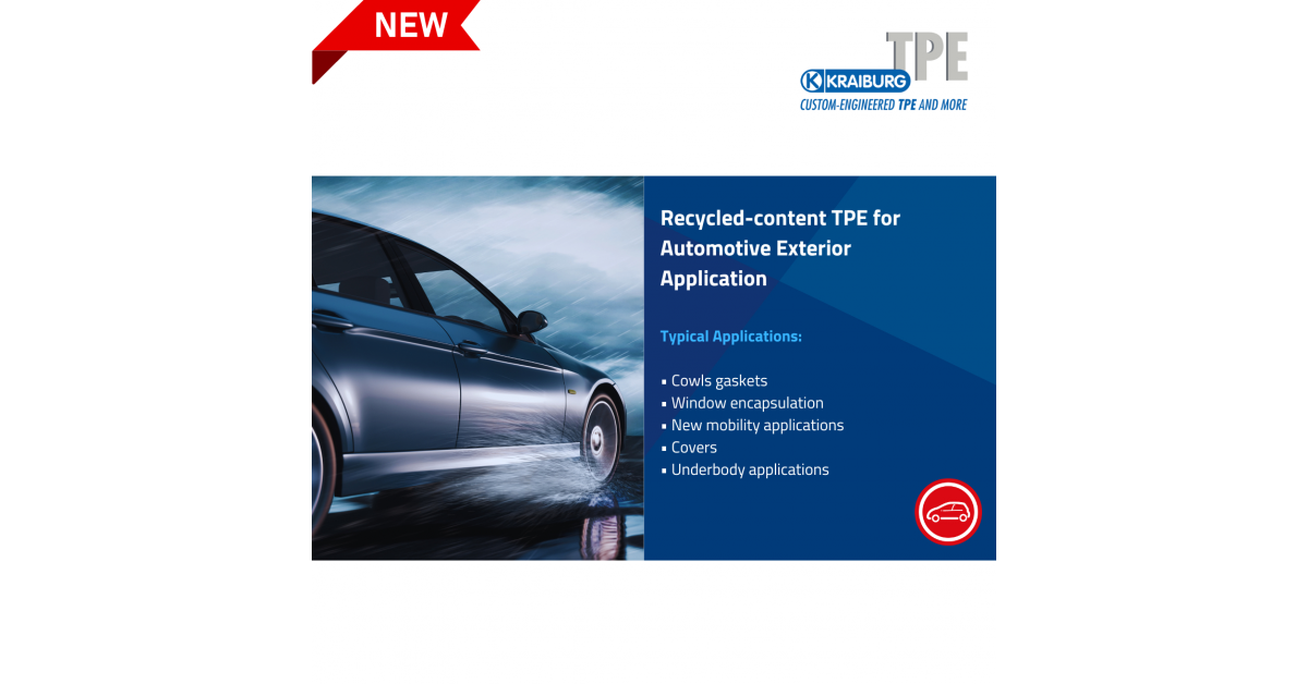 KRAIBURG TPE Americas introduced new Recycled content TPE's for ...