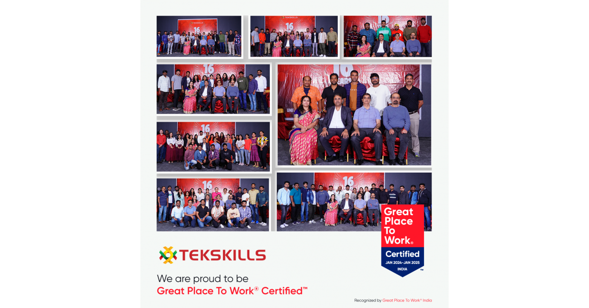 Tekskills Celebrates 20 Years of Excellence and Achieves Great Place to ...