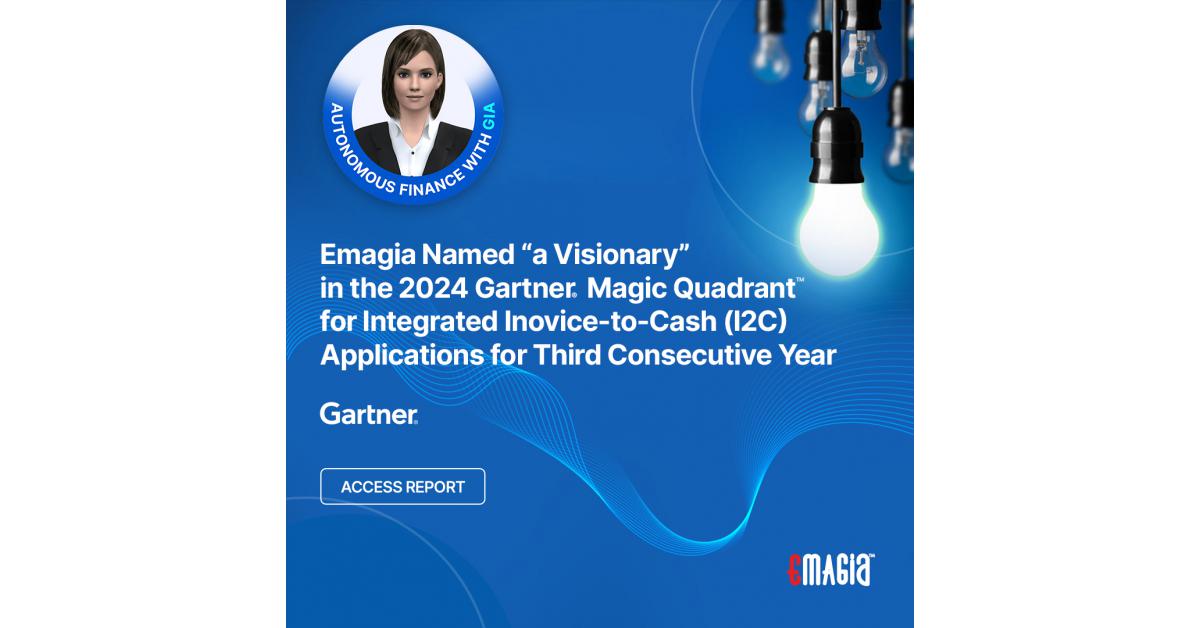Emagia recognized as a Visionary for the 3rd Consecutive Year in the ... Emagia recognized as a Visionary for the 3rd Consecutive Year in the ...