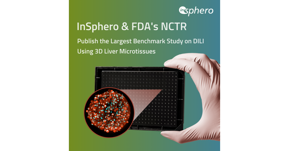 InSphero and FDA’s NCTR Publish the Largest Benchmarking Study on Early ...