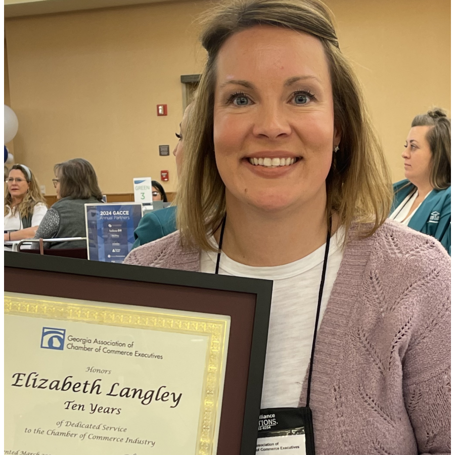 GACCE honors Elizabeth Langley of Greater Haralson Chamber with Service ...